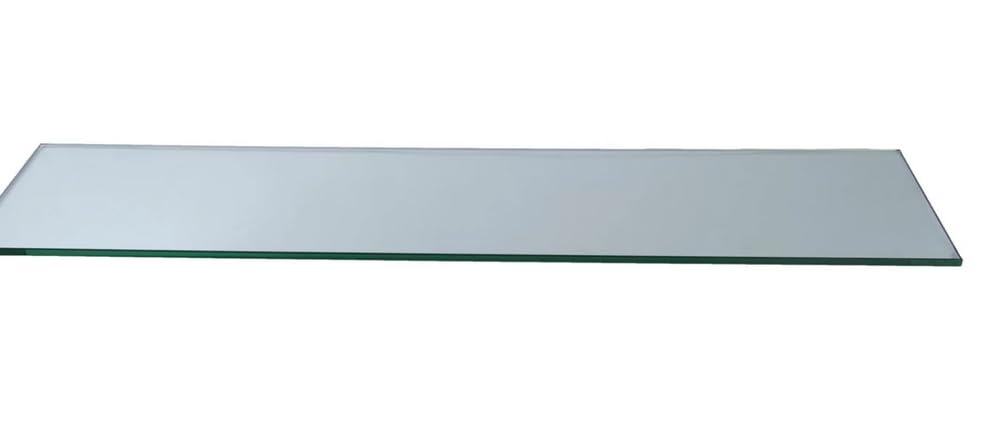 WISDOMFUR Rectangular Tempered Glass Shelf Panel Thick 3/16" Flat 5-PK 10" X 36" 5-PK