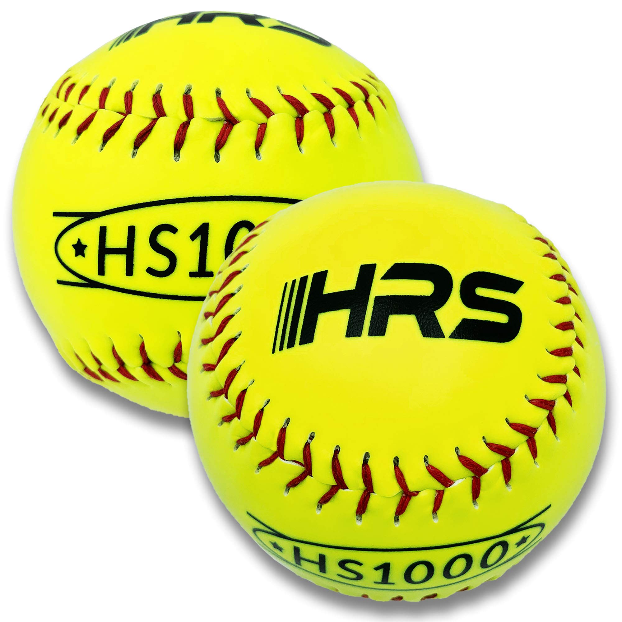 Hit Run Steal Fast Pitch/Slow Pitch Practice Softballs Size 12 Inch Softballs. Fastpitch Softballs, Official 12 inch Size and Weight (6, HS1000)
