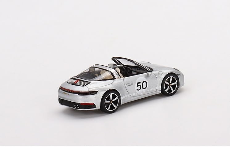 True Scale Miniatures Model Car Compatible with Porsche 911 Targa 4S Heritage Design Limited Edition 1/64 Diecast Model Car MGT00507