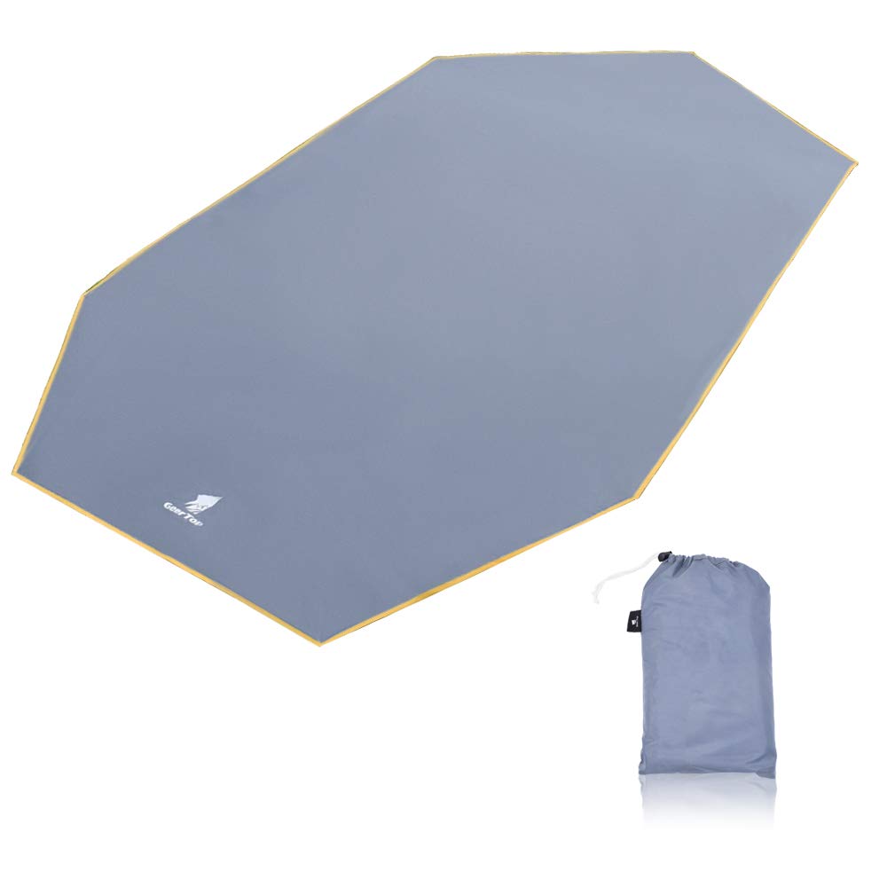 GEERTOP Portable Ultralight Tent Footprint Waterproof Rain Fly Tarp Ground Sheet Mat for TopRoad 4 Plus Tent 4 Person