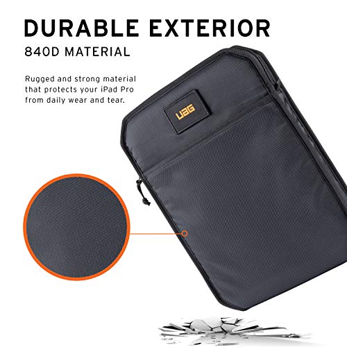 URBAN ARMOR GEAR UAG Compatible with iPad Pro 12.9-inch (5th Gen, 2021) & (4th Gen, 2020) Shock Sleeve Lite Case Durable 360 Degree Protection Impact Resistant Protective Bag, Black