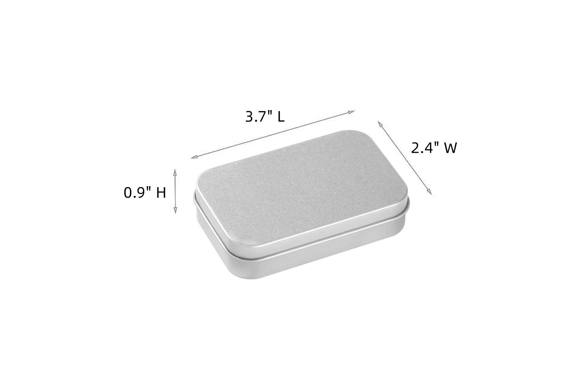 Shirin Packaging Small Tins With Lids Altoid Tins Empty Mint Containers Steel Metal Hinged Tin Box Lids for Storage Small Tin Pocket Tin Box 40/1