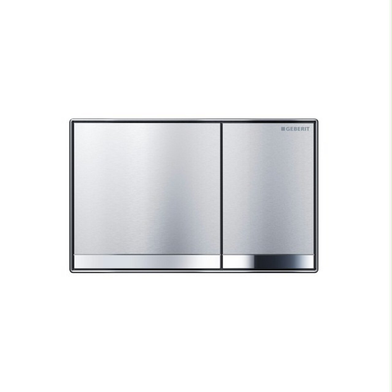 Geberit 115.792.GH.1 Sigma60 Complete Toilet Actuator Rough-In and Trim Set, Brushed Chrome