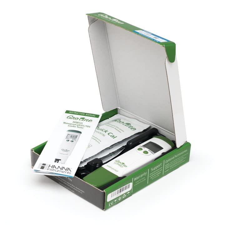 Nessagro HI98131 | GroLine Hydroponic Waterproof Pocket pH/EC/TDS/Temperature Tester .#GH45843 3468-T34562FD472455