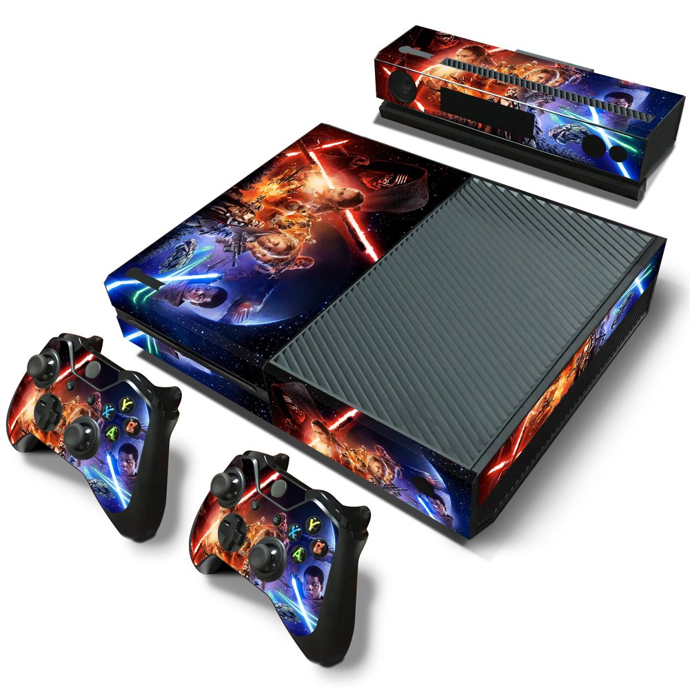 FreeSticker Designer Skin Game Console System plus 2 Controller Decal Vinyl Protective Covers Stickers f MICROSOFT XBOX ONE STAR WARS DARTH VADER AND COMPANY