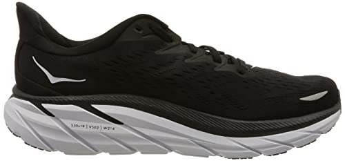 HOKA ONE ONE Clifton 8 Womens Shoes Size 10.5, Color: Black/White