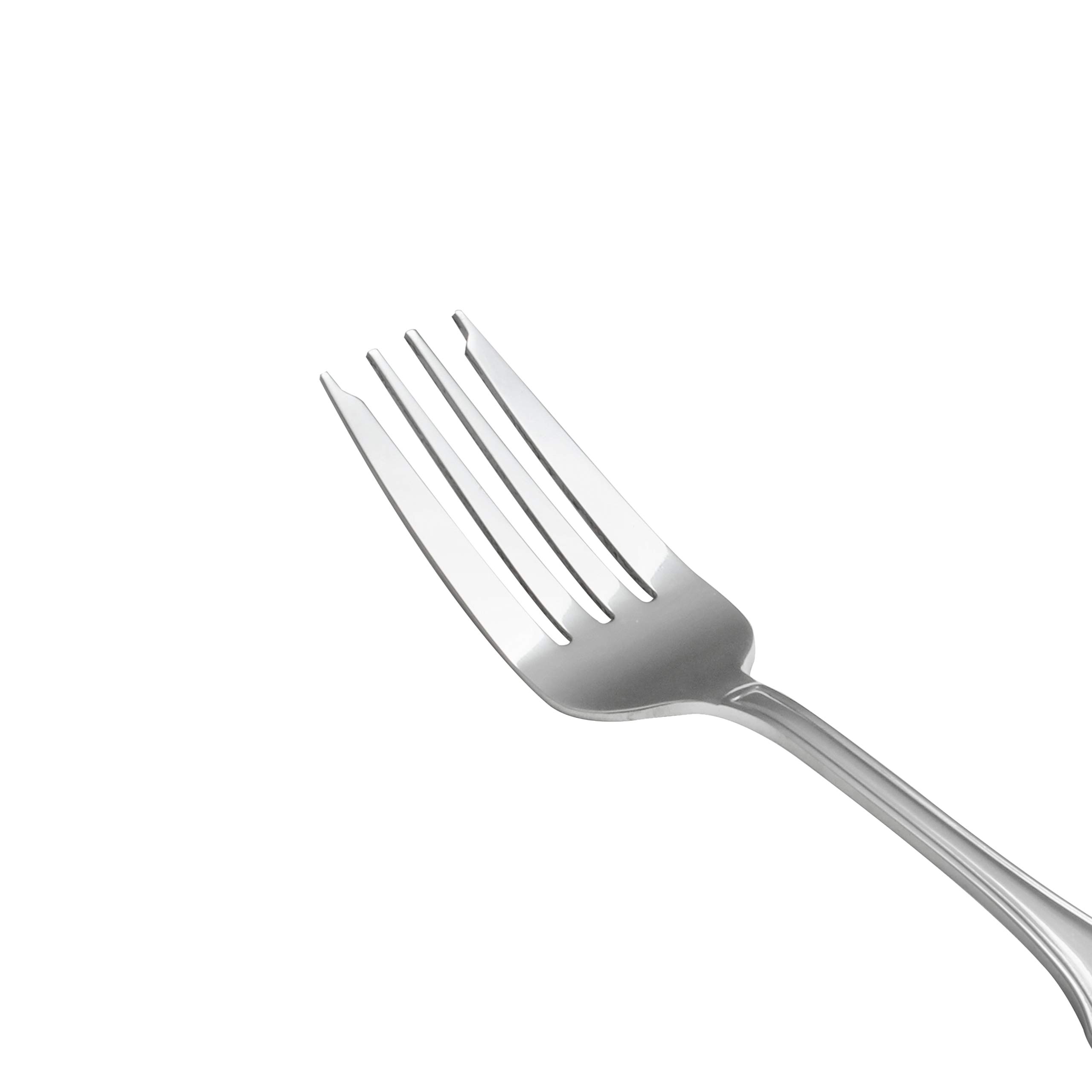 Thunder Group SLSS007 Salad Fork, 7.01", 18/0 Stainless Steel, Mirror-Finish, Sea Shell, Pack of 12