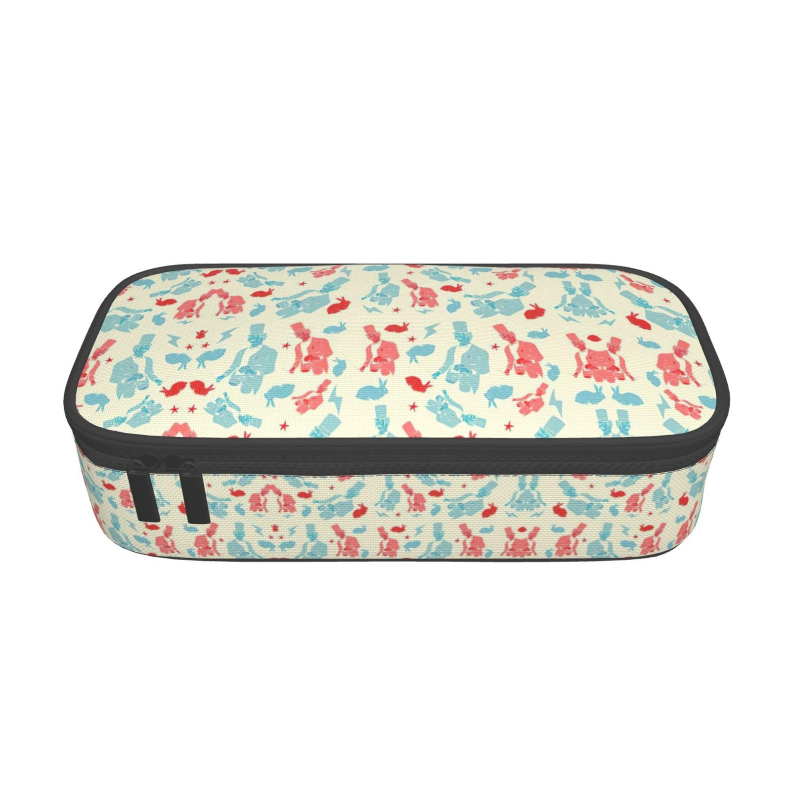 nanger Magician Rabbit Print Pencil Case Bag Big Capacity Pen Pouch, Aesthetic Stationery Organizer With Zipper