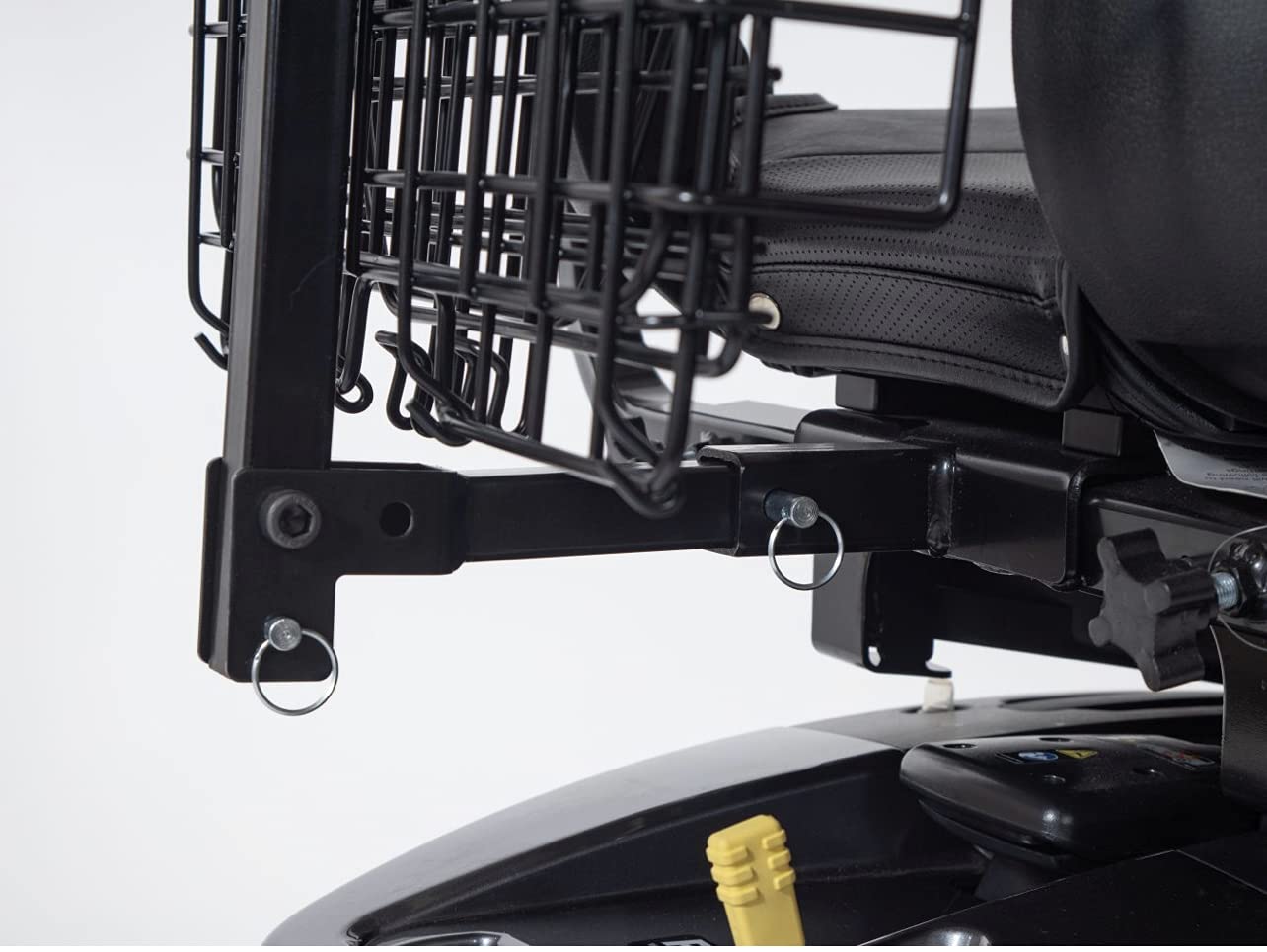 Foldable Folding Scooter Rear Basket for Golden & Pride Mobility Scooters & Powerchairs (Only Works with Scooters & Power Chairs Equipped with 1" x 1" Hitch Receiver)