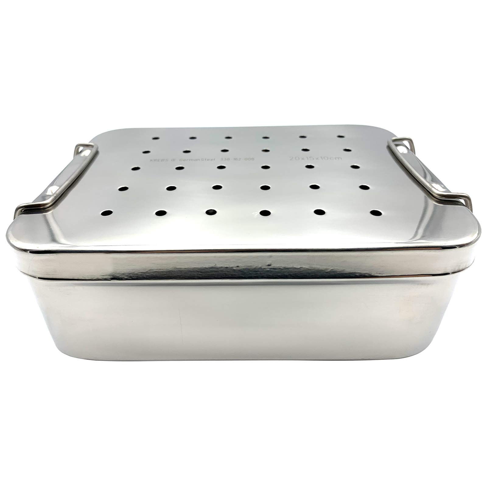 Stainless Steel Sterilization Tray 10'' x 6'' x 3'' (25 x 15 x 7 cm) OR Grade