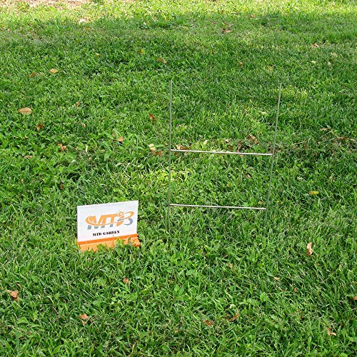 MTB H Frame Wire Stakes 20 x10-inch (Pkg of 10) 9ga Metal -Yard Sign Stakes for Advertising Board,Lawn Sign Holder