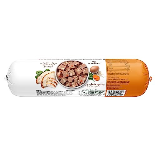 Freshpet Dog Food, Slice and Serve Roll, Chunky Chickem and Turkey Receipe, 24 Oz
