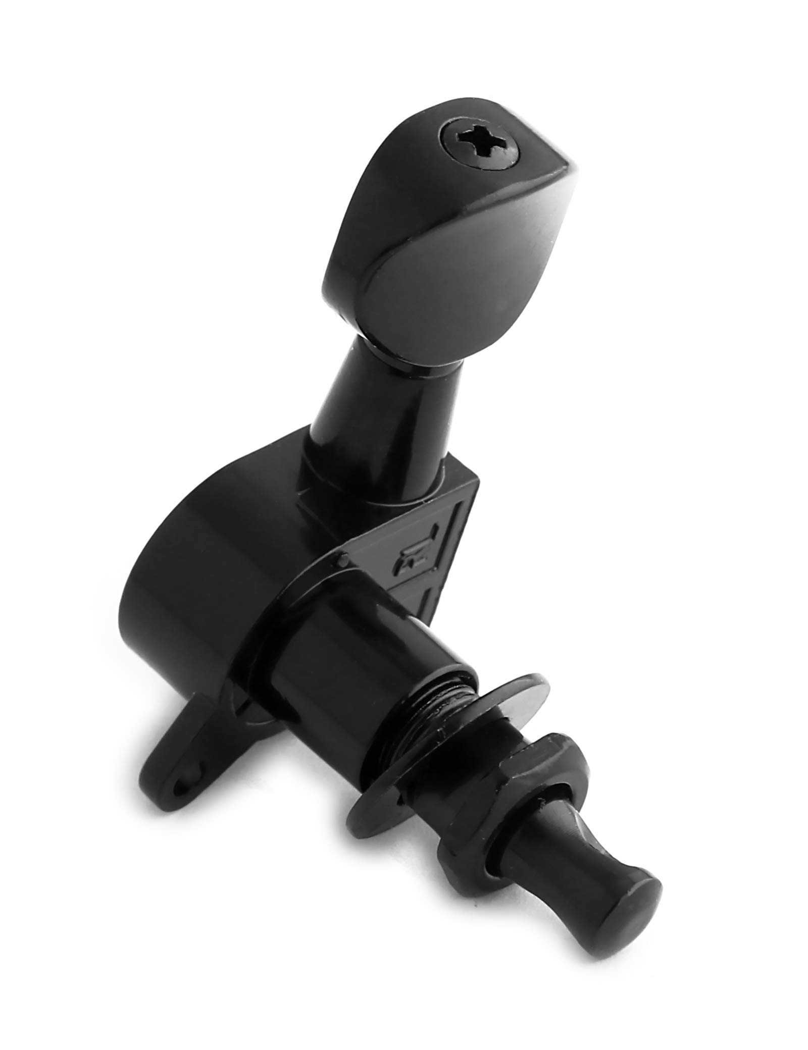 Holmer Guitar String Tuning Pegs Tuning Machines Sealed Machine Heads Grover Tuners Tuning Keys Oval Button 3 Left 3 Right for Electric Guitar or Acoustic Guitar Black.