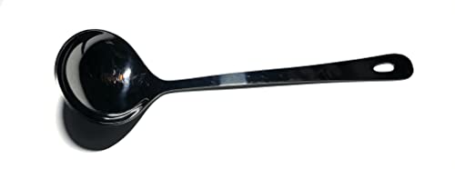 Simmer Kitchenware 4-Piece Stainless Steel Kitchen Utensils Set, PVD Black Cooking Tool Set Includes Spatula, Ladle, Serving/Basting Spoon, Skimmer, Heat Resistant, Dishwasher Safe
