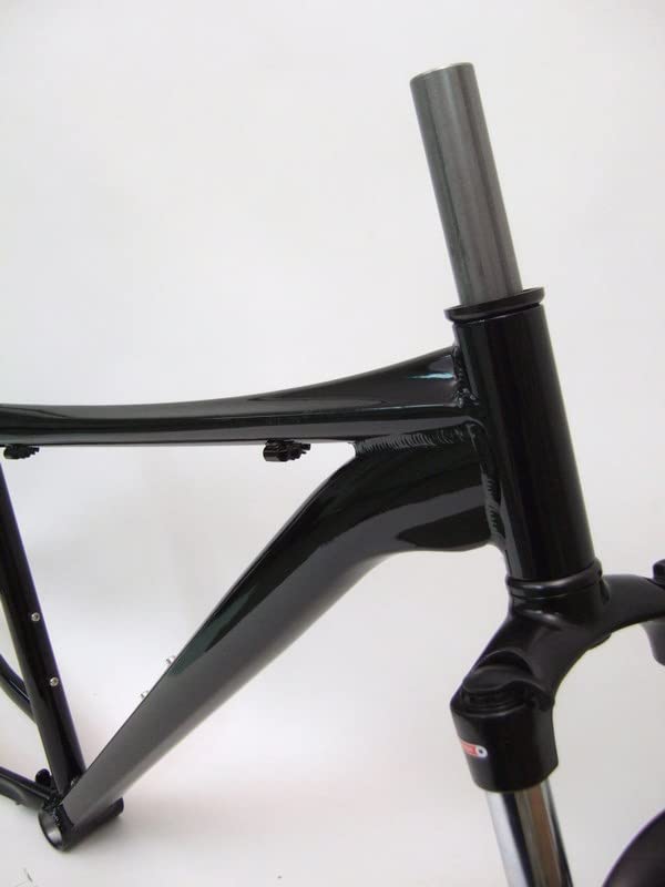Gravity Unbranded Mountain Bike Frame Set with Suntour XCT Fork Black for 26 inch Wheel (15 inch fits Most Riders 5'4" to 5'8")
