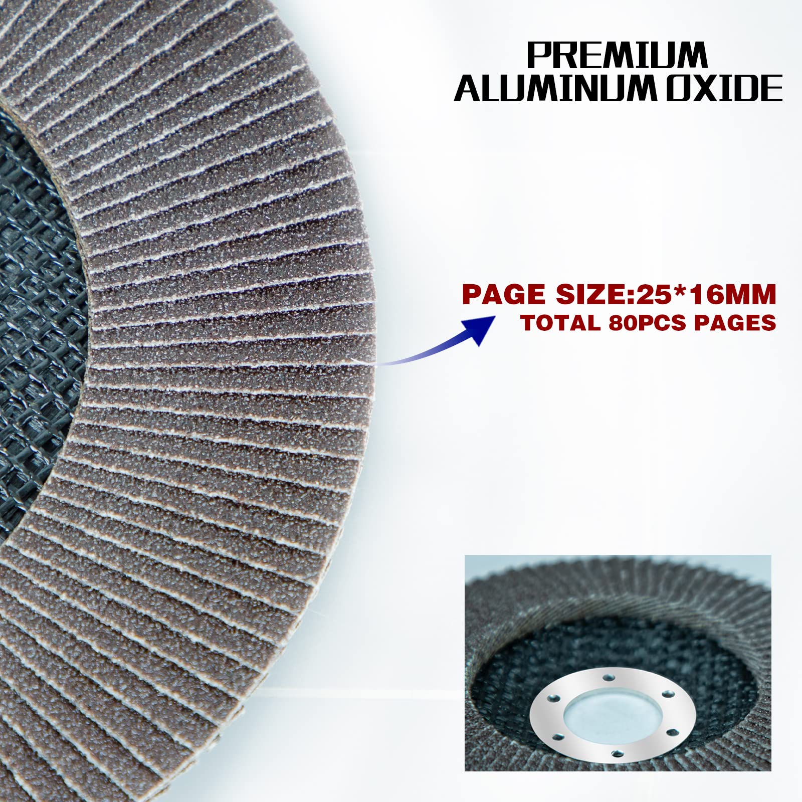 Sali 10 Pack Flap Disc 40 Grit 7" x 7/8-Inch Sanding Disc Bevel Type #29 Premium and Industrial Grade Angle Grinder Grinding Wheel High Performance Edge Grinding
