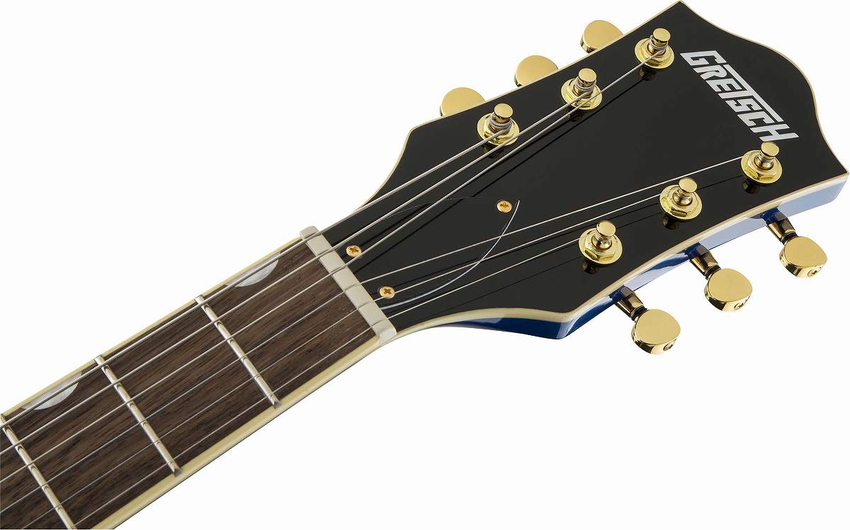 Gretsch G5655TG Electromatic Center Block Jr. Azure Metallic w/Bigsby & Black Top Broad'Tron Pickups