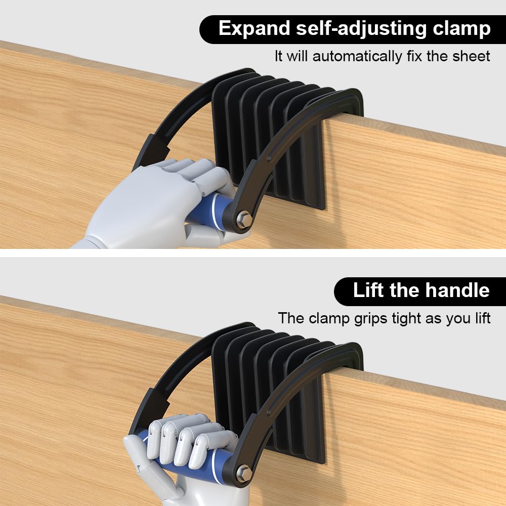 XDENGP Panel and Plywood Carrier(2 Pack), Plywood Lifting Tool and Drywall Carrying Tool, Panel Gripper for Wood Sheet Board uesd with one hand, Adjustable Clamping Thickness up to 1 inch