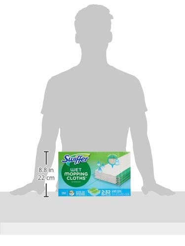 Swiffer Sweeper Wet Mopping Cloths Refills Open Window Fresh 32 Count Pack of 2