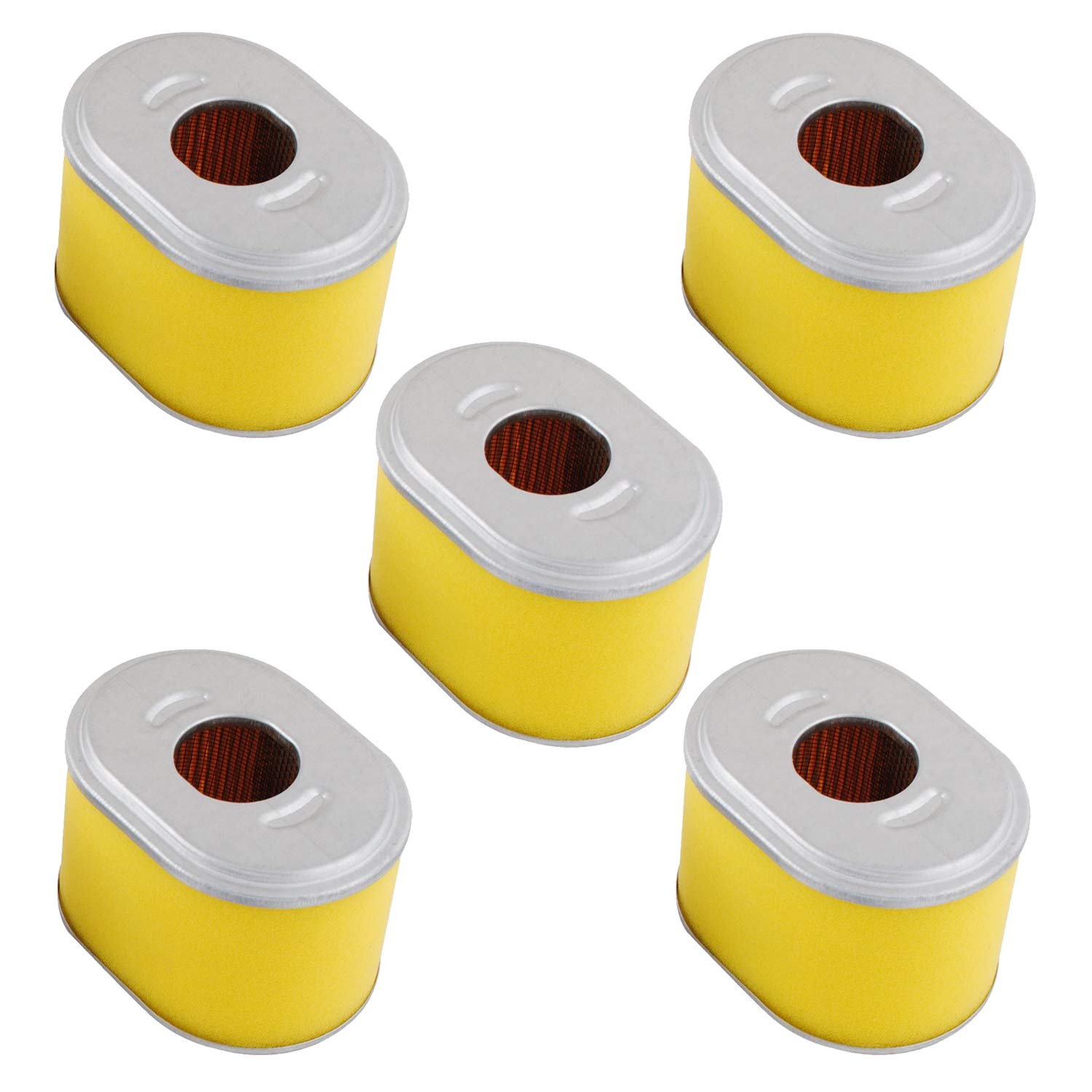 GX160 Air Filter Fit for 5.5HP 6.5HP GX140 GX160 GX200 Engines Replace 17210-ZE1-517 17210-ZE1-822 17210-ZE1-505 (5 Packs)