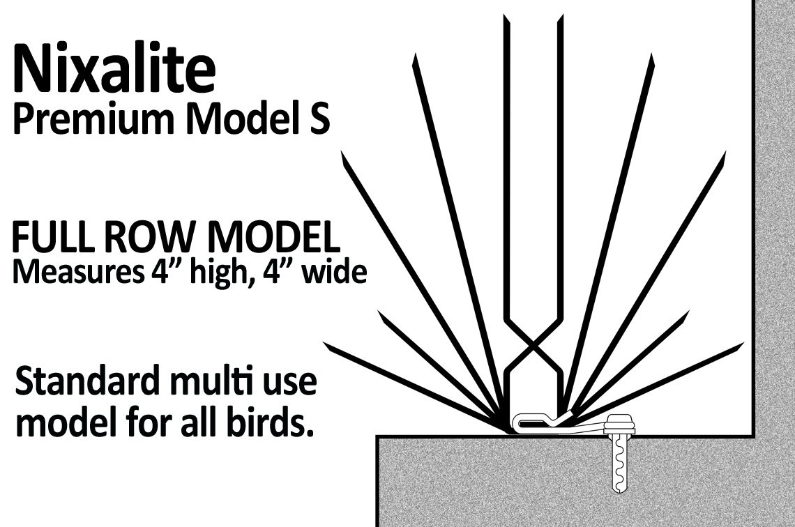 Nixalite Bird Spike Wildlife Barrier Kit (10ft, 5-2ft Strips)