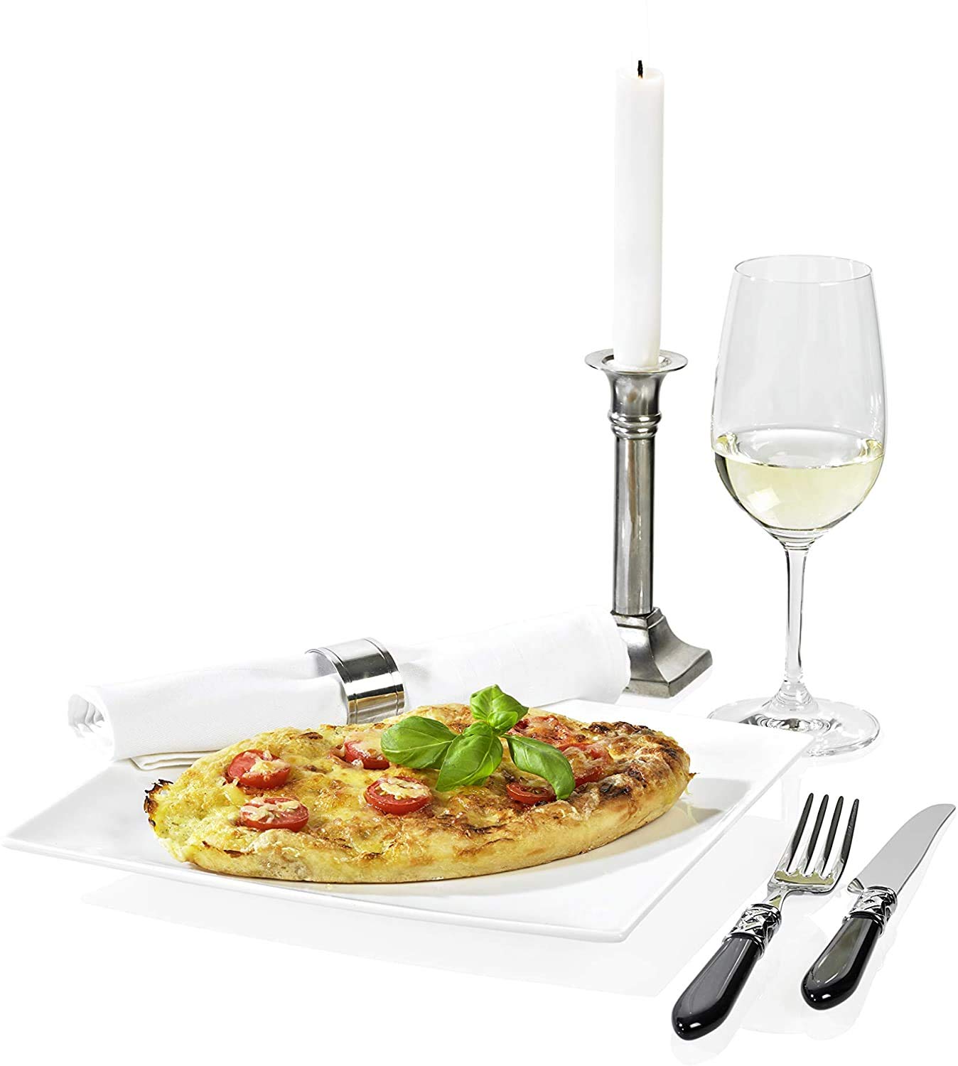LURCH Germany Flexiform Silicone Oval Pizza Molds 9.8 x 5.9 inches - Set of 2 - Brown