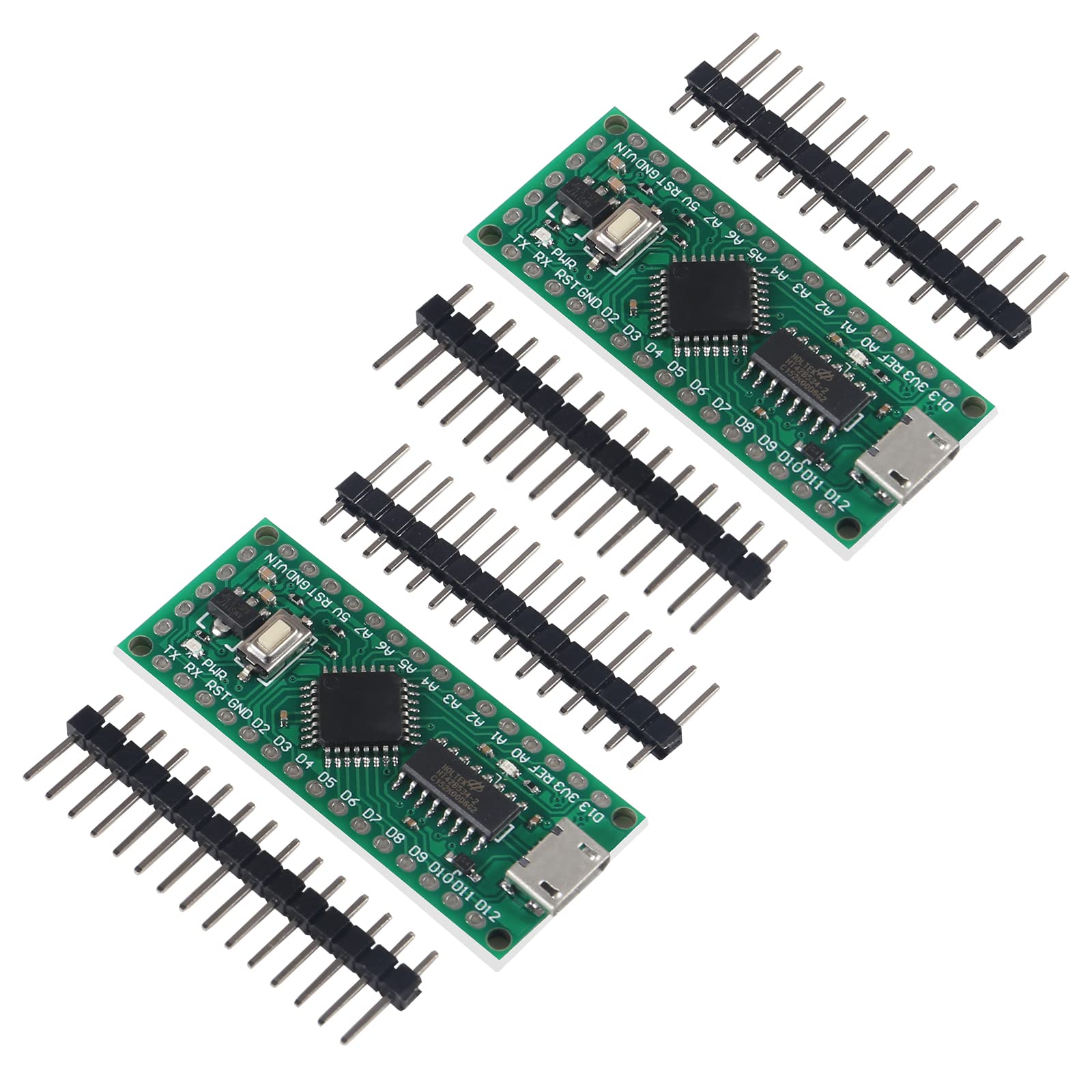 QCCAN 2pcs LGT8F328P LQFP32 MiniEVB HT42B534 Develope Board Replace Nano V3.0 ATMEGA328 Compatible for Arduino (LGT8F328P Type-C)