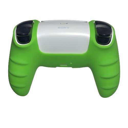 Green - Silicone Controller Skin Grip Anti-Slip Cover Protector Case - Compatible with PS5 DualSense Controller