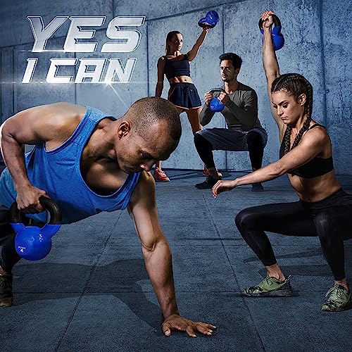 Yes4All Vinyl Coated Kettlebell Weights Set β Great for Full Body Workout and Strength Training β Vinyl Kettlebell 15 lbs