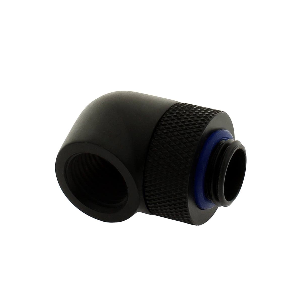 XSPC G1/4" 90 Degree Rotary Fitting V2, Matte Black, 4-Pack
