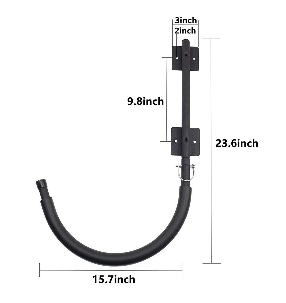 Green Hills HKYM 2 Pairs Kayak Wall Rack Canoe Hanging Wall Frame Canoeing Aquaplane Skis Indoor Storage Rack