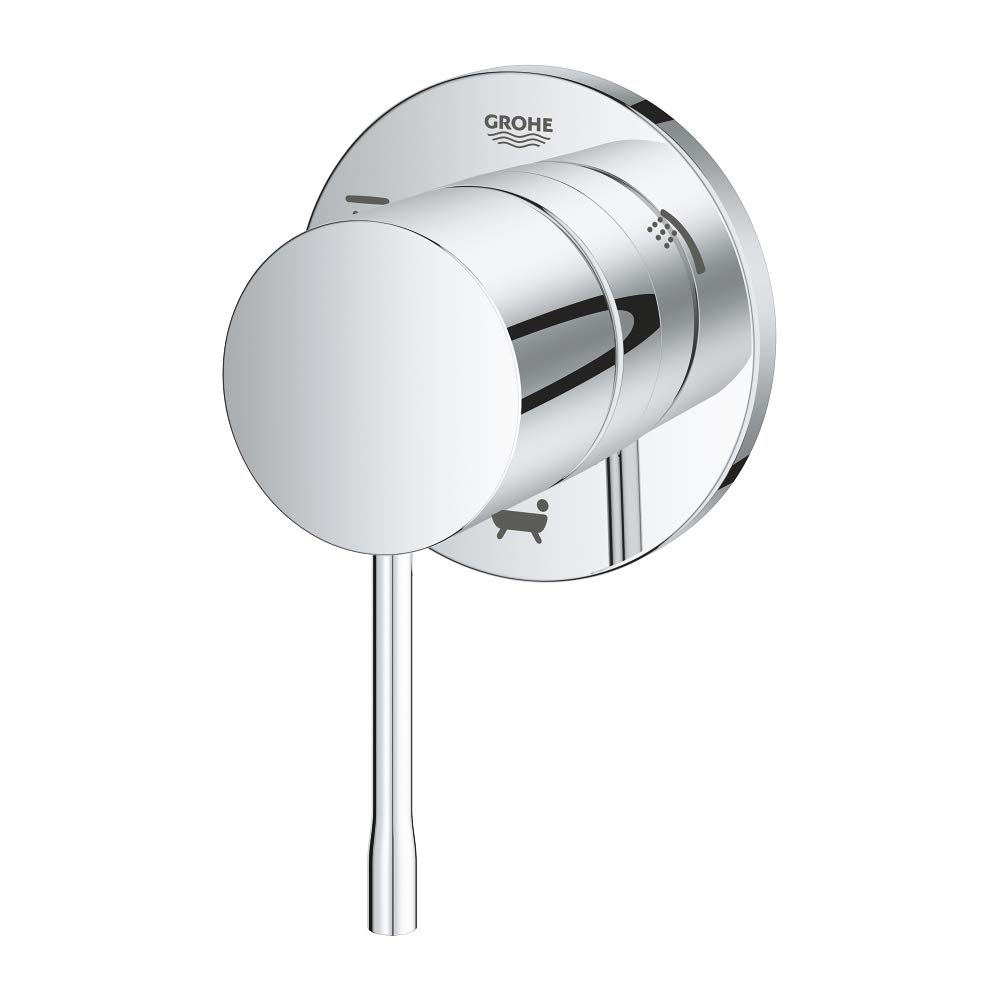 GROHE 29203001 Essence 3-Way Shower Diverter Valve Trim Kit, Starlight Chrome