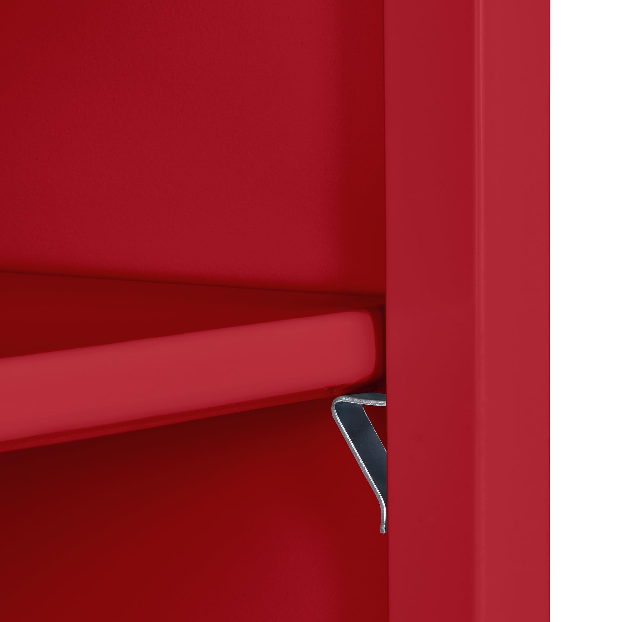 Sandusky BA40361872-01 5-Shelf Elite Series Wielded Bookcase with Adjustable Shelves, Open Display Bookshelf for Home, Office, 18"D x 36"W x 72"H, Red
