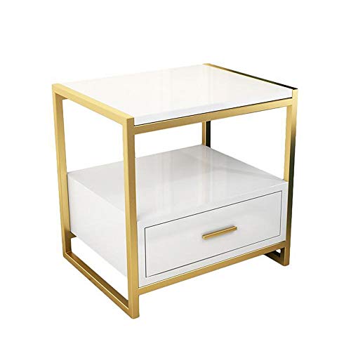 SJYDQ Nordic Nightstand Wooden Side Tables Bedroom Bedside Table with Drawer Bedroom Furniture Tea Table
