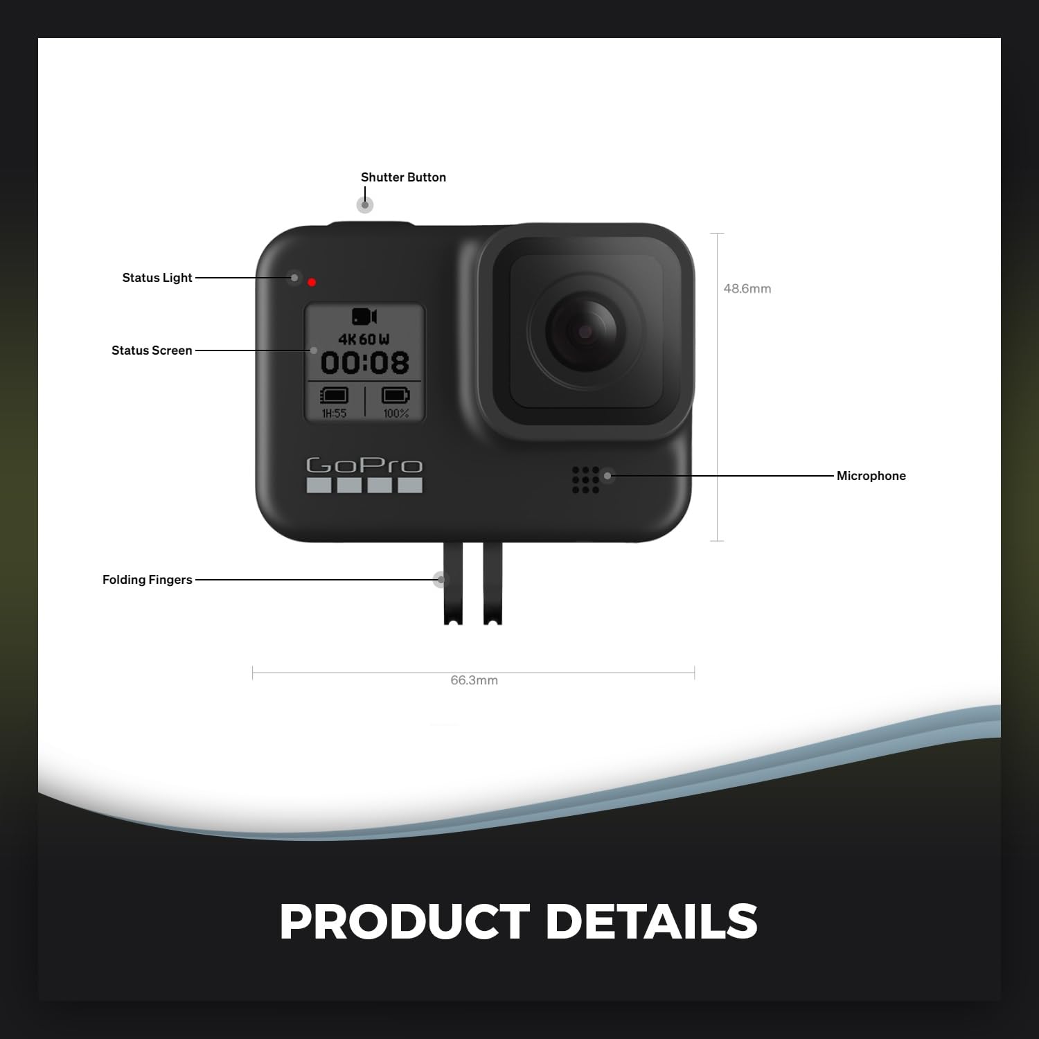 GoPro HERO8 Black Digital Action Camera - Waterproof, Touch Screen, 4K UHD Video, 12MP Photos, Live Streaming, Stabilization - 128GB Card - with 50 Piece Accessory Kit - All You Need Bundle