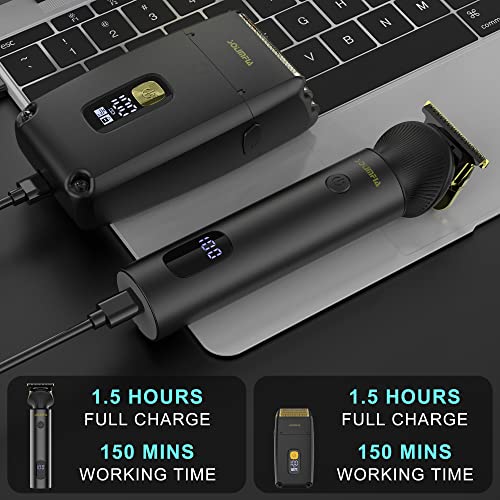Solimpia Foil Shaver Electric Shavers for Men Bald Head Shaver Zero Gapped Cordless Nose Hair Trimmer Electric Razor Clipper T-Blade Men’s Grooming Kit Professional