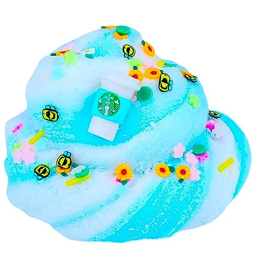 Sky Blue Cloud Slime, Scented Slime Kit for Girls Boys, Super Soft Slime Game, DIY Kids Education Toy, Birthday Gift(7oz 200ML)