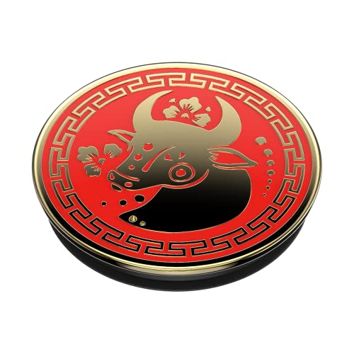 PopSockets Phone Grip with Expanding Kickstand, PopSockets for Phone - Enamel Year of the Ox