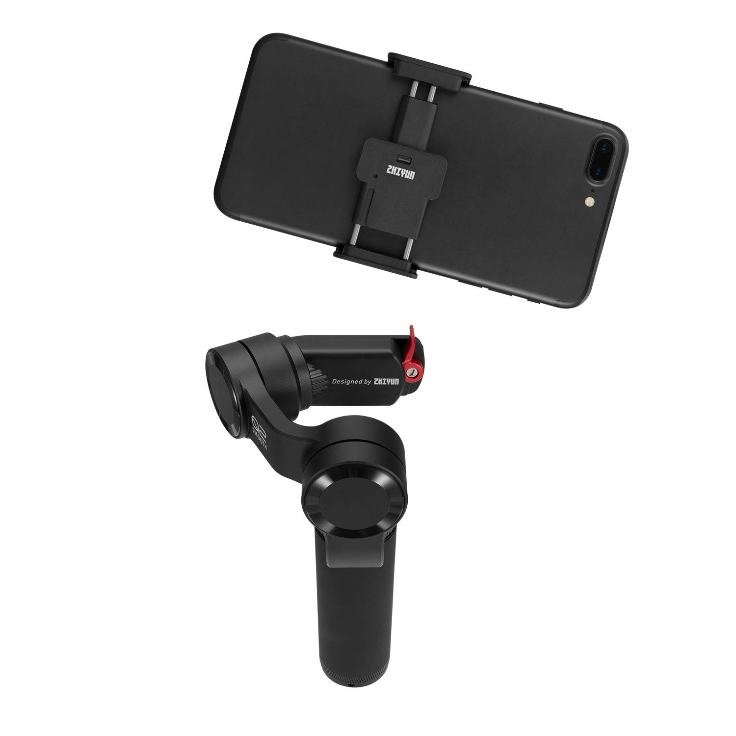 Gimbal Stabilizer for iPhone 14 13 Pro Max 12 11 X XR XS Max Smartphone Vlog Youtuber Live Video Record Inception Mode Face Object Tracking Motion Time-Lapse 3-Axis gyro Zhiyun Smooth Q2 (Pocket Size)