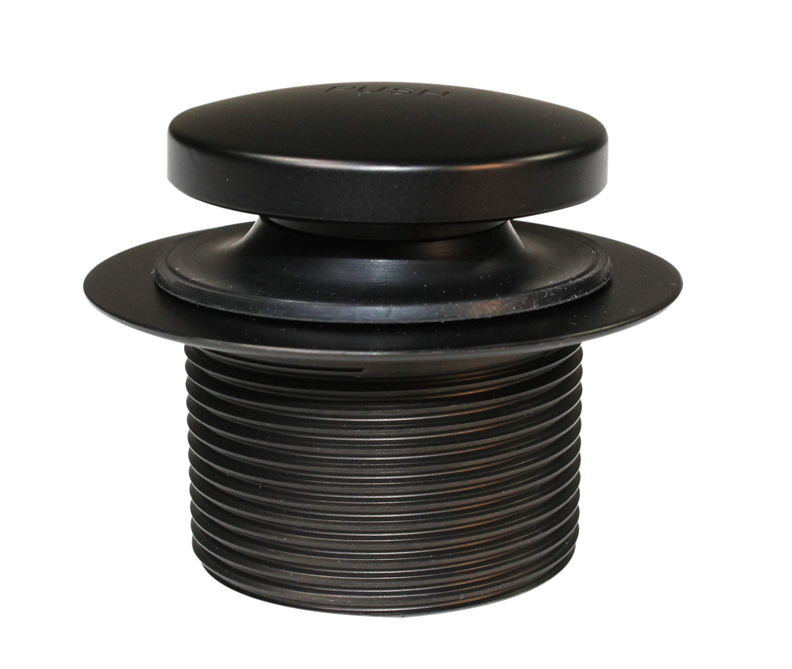 Westbrass D325-20G-12 14" 20 Gauge Brass Bath Waste & Overflow Assembly with Tip-Toe Drain Plug and 2-Hole Faceplate, Oil Rubbed Bronze