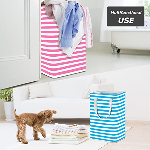Twoyu 4 Pack Large 75L Laundry Basket ,Waterproof,Collapsible Laundry Hamper with Extended Handles ,Laundry Baskets Organization for Clothes in the Family Dorm (4 Colour)