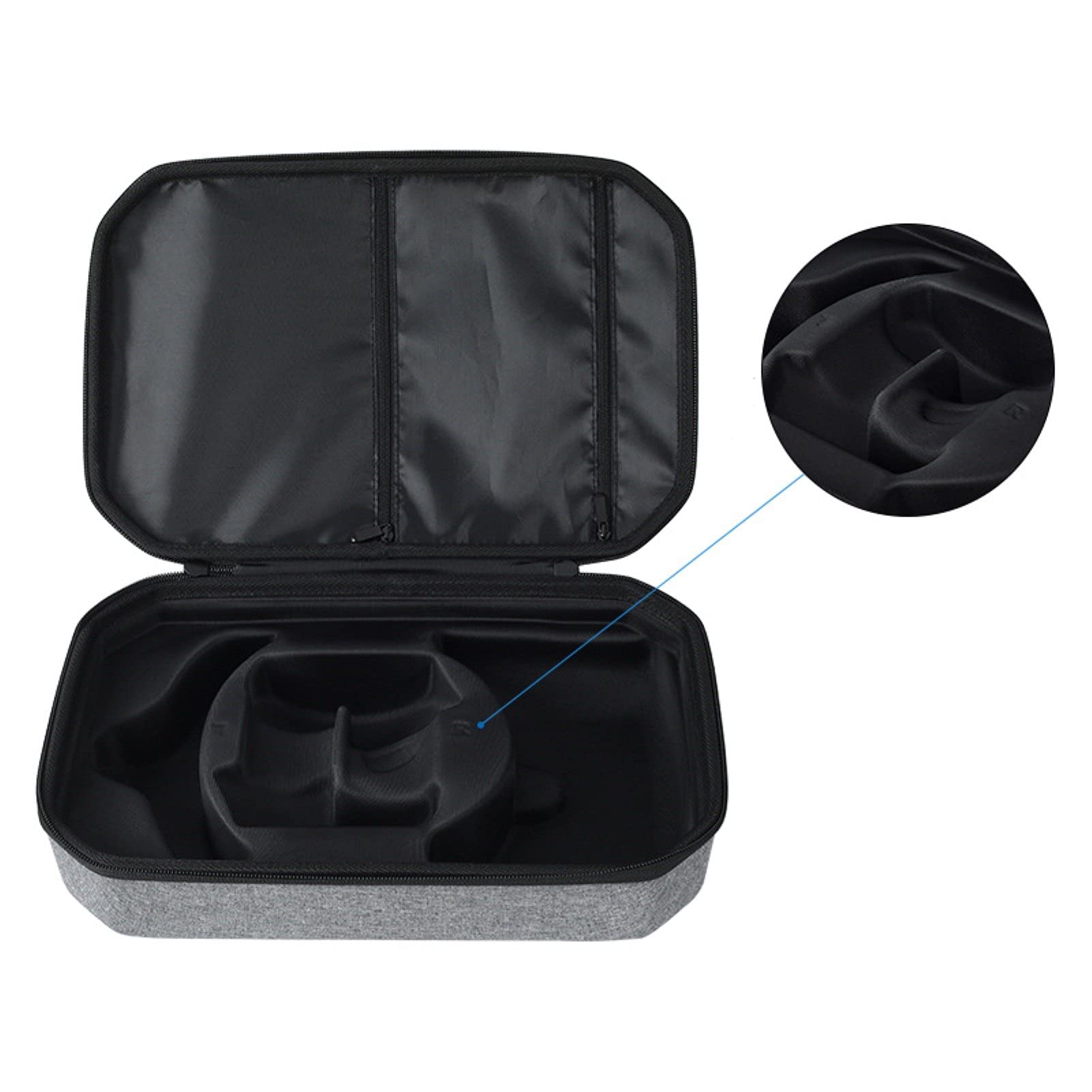 Grey990 Other Games Bags,Shock-Proof Storage Box EVA Protective Bag Handbag for Oculus Quest 2 VR Glasses - Grey