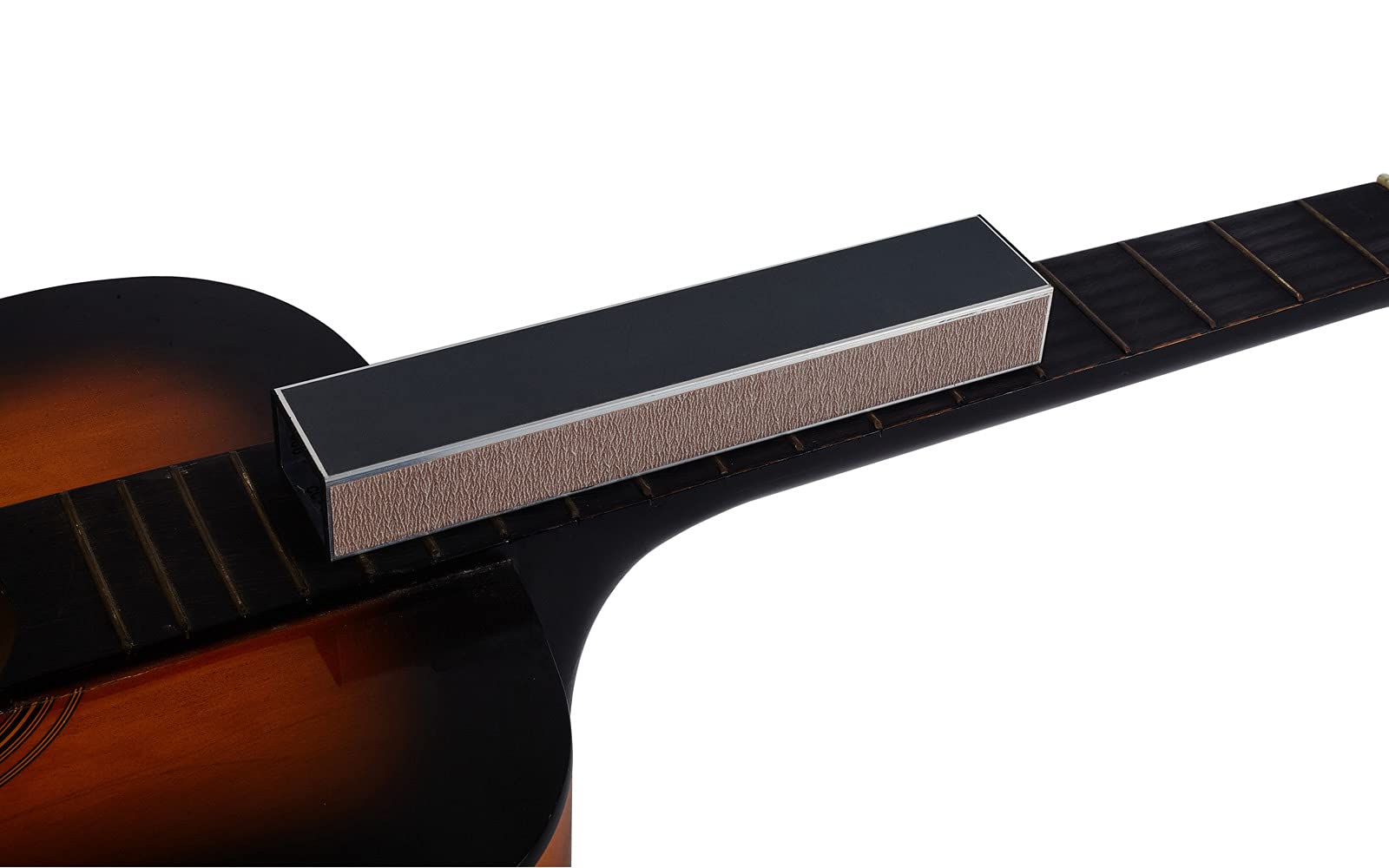 Guitar Fret Sanding Leveler Beam Leveling Bar with Self-adhesive Sandpaper, Fingerboard Guard Protectors, Replacement Sanding Paper, Guitar Fingerboard Luthier Tools for Guitar Bass