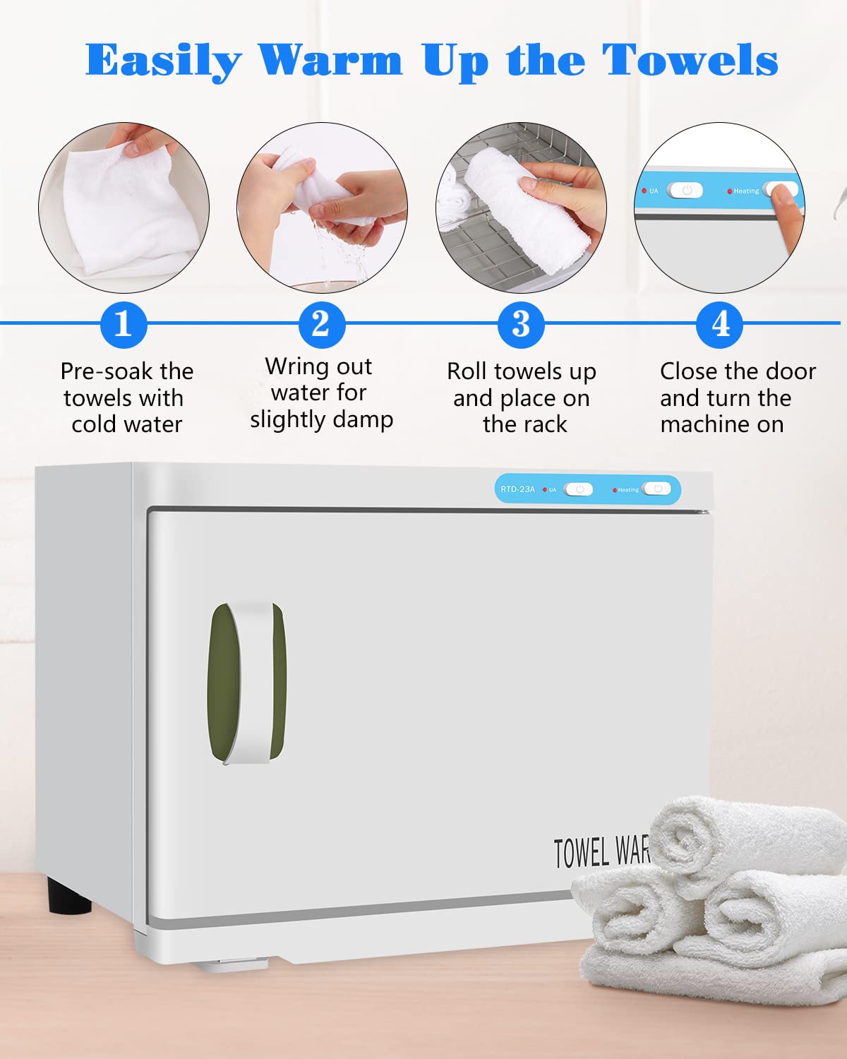 Gimify Hot Towel Warmer Cabinet 23L Large Capacity for Spa Salon Gym Hotel Home
