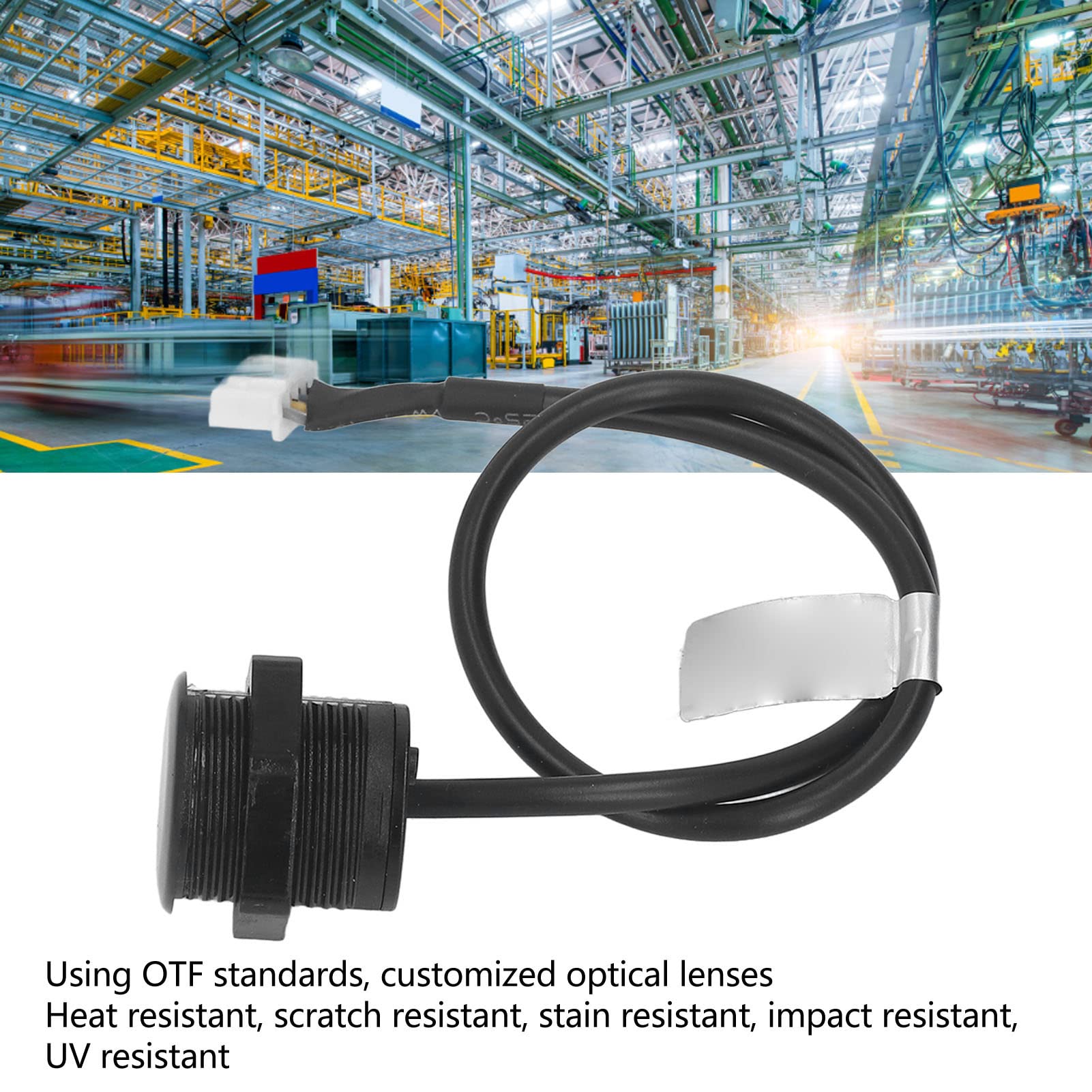 Obstacle Avoidance Ranging Sensor, NPN 10mm to 4000mm Adjustable DC 5-24V IP67 Protection Ranging Module High Precise for Industrial Automation Control