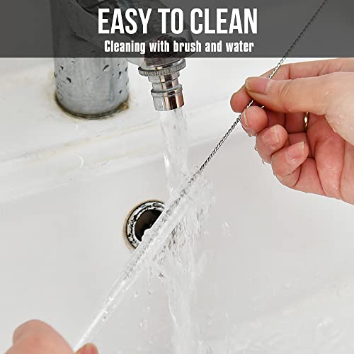 Replacement Straw for 40 oz Stanley Tumbler with Handle, 10 Pack Extra Long Straight Reusable Clear Straws with 2 Cleaning Brushes for Stanley Adventure Quencher Travel Cup Water Bottle Accessories
