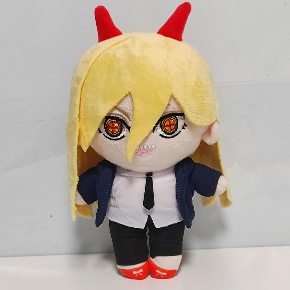 Power Plush Toy Anime Stuffed Plush Figure Plushies Makima Costume Soft Plush Pillow