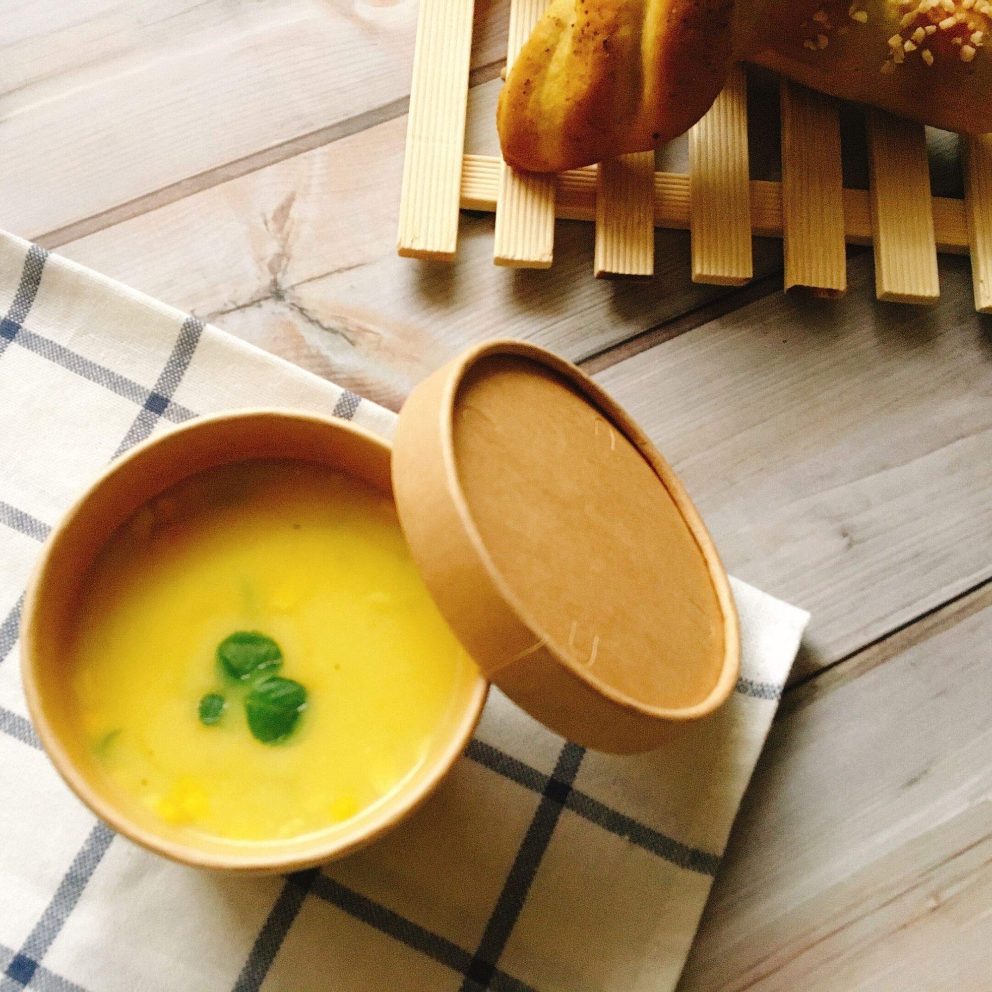 Heavy Duty Soup Containers, Ice Cream Bowls with Lids - 40 Pack 8 oz - Ice Cream Containers with Lids Ice Cream Cups with Lids Freezer Containers Disposable Dessert Bowls with Lids Soup Cups