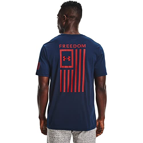 Under Armour Men's New Freedom Flag T-Shirt , Marine Od Green (390)/Desert Sand , X-Large