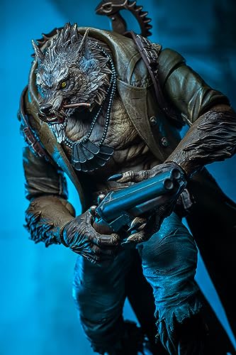 RAYGE3LOV Maestro Union FuRay Planet Blade Master Weng 1/12 Scale Figure 8.5in Furry Action Figures,Furay Planet Series weretiger Blade Master Weng wave3 weretiger,Orcs,Beastmen